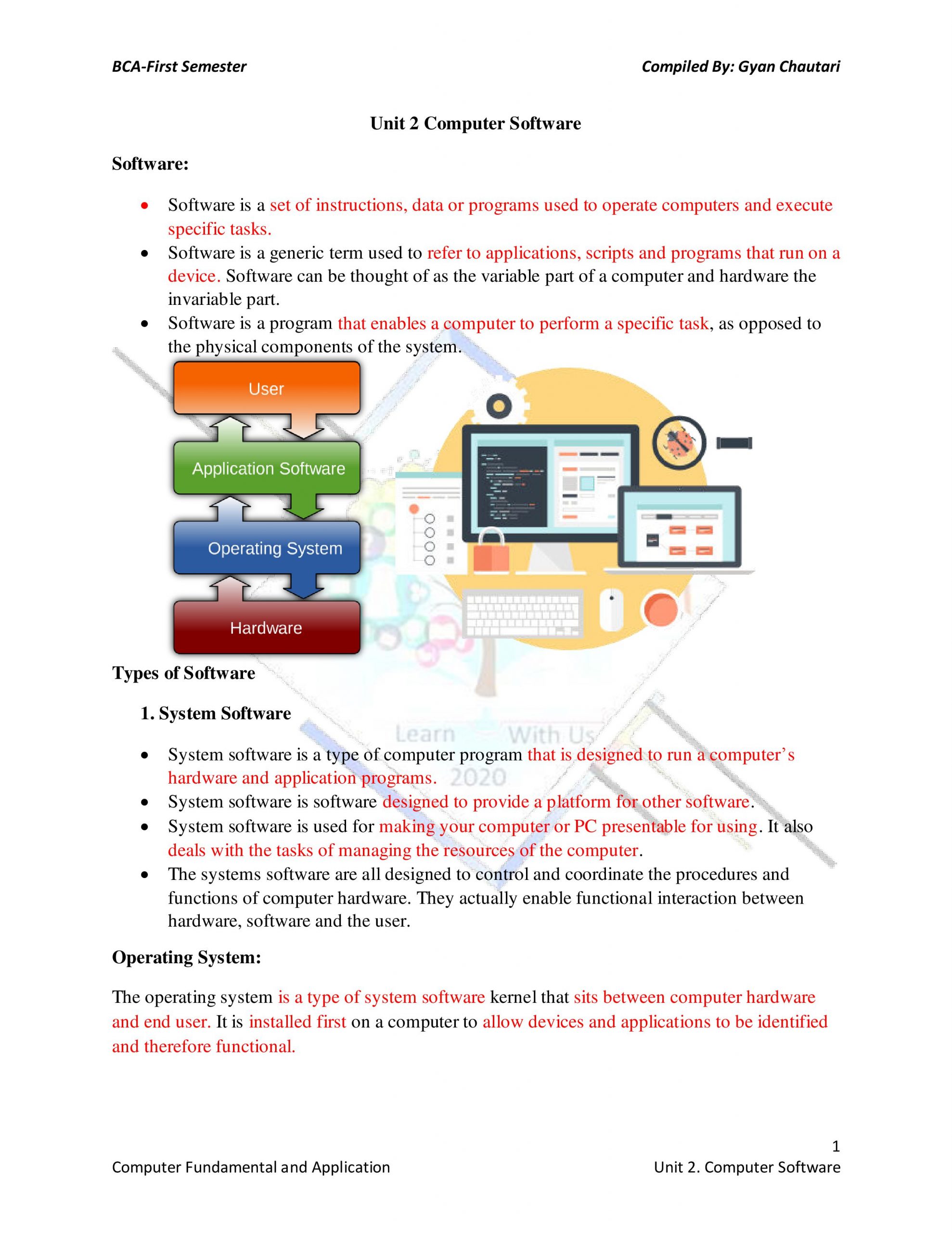 Unit 2 Computer Software(types of software virus antivirus) - Education ...